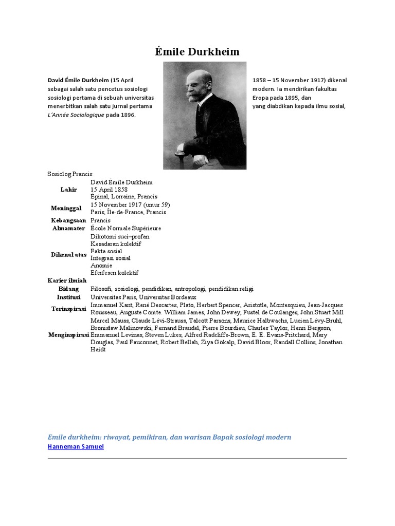 Émile Durkheim | PDF