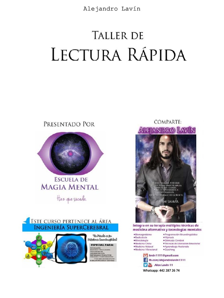 Técnicas de Lectura Rápida y Acelerada | PDF | Leche | Mente