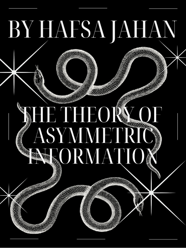 The Theory Of Asymmetric Information Pdf