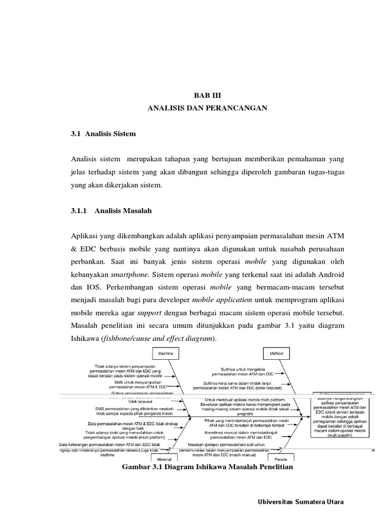 BAB III ANALISIS DAN PERANCANGAN 3.1 Analisis Sistem Analisis Sistem ...