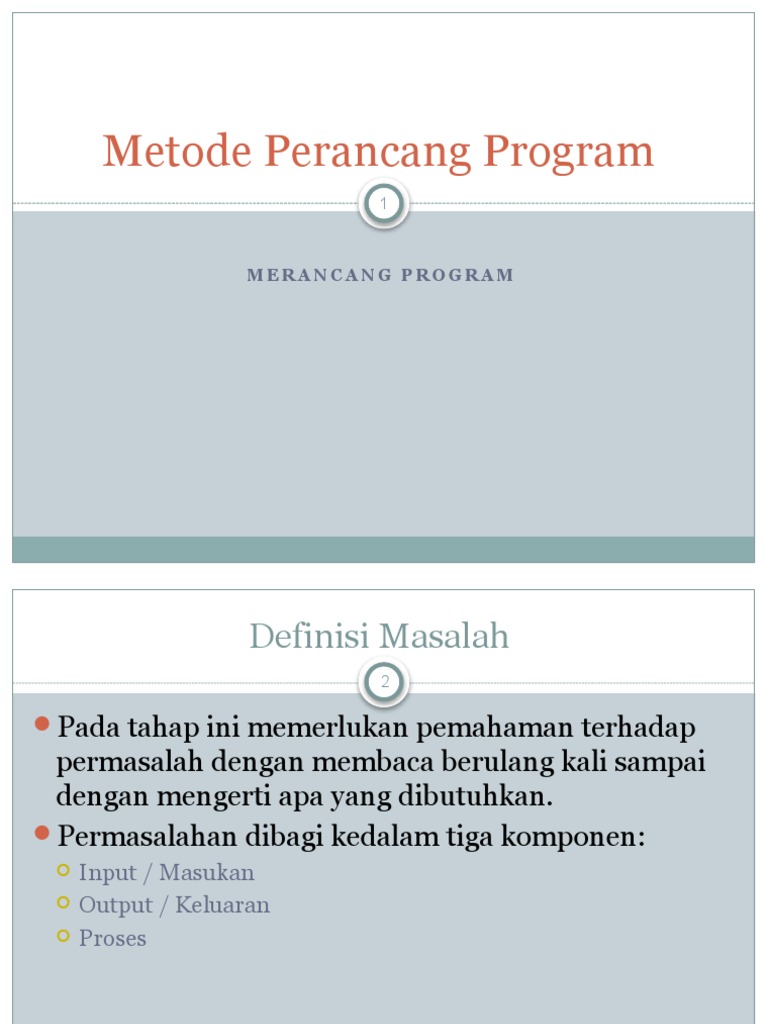 Perancangan Program | PDF