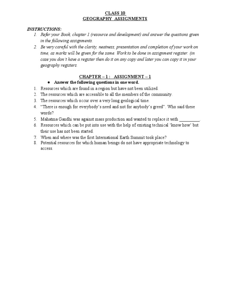 Chapter 1 Assignment 1 Pdf
