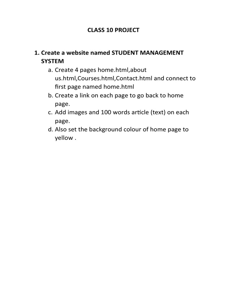 Class 10 Project | PDF