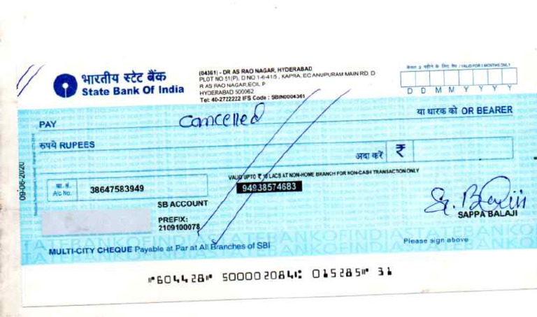Cheque | PDF