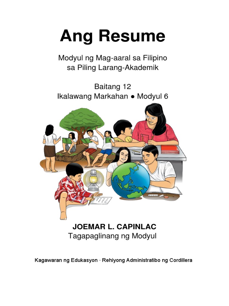 FPL Akad Q2 W6 Ang-Resume Capinlac | PDF