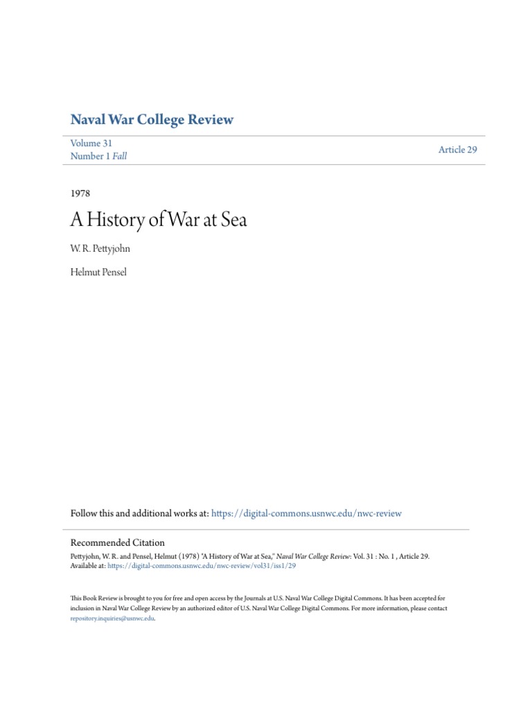 A History of War at Sea Review | PDF