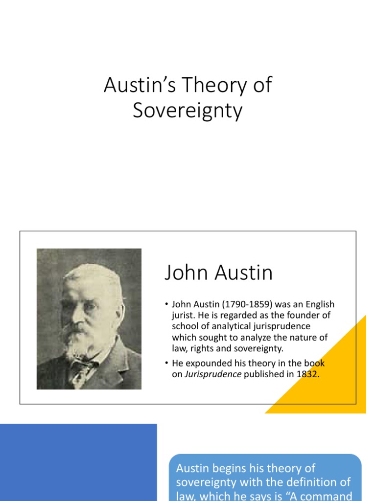 Austin's Theory of Sovereignty Political Science | PDF | Sovereignty ...