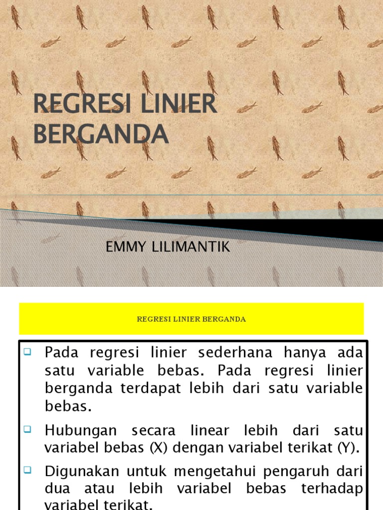 Panduan Regresi Linier Berganda | PDF