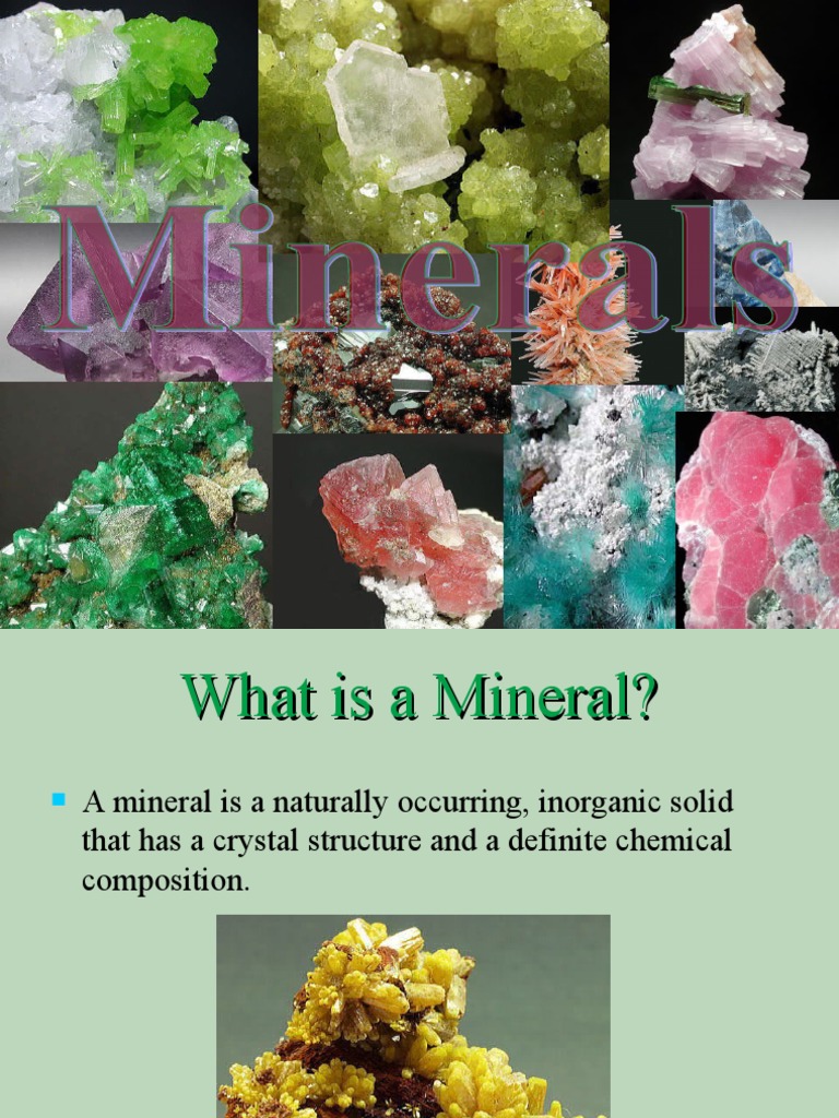 Properties of Minerals | PDF | Minerals | Crystal