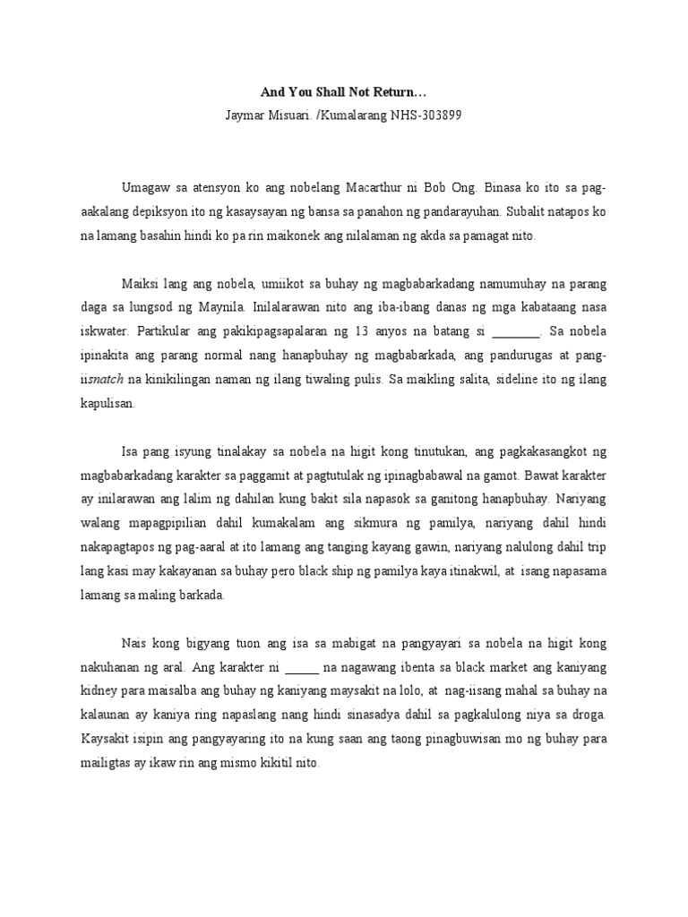 Macarthur-Bob Ong Essay | PDF