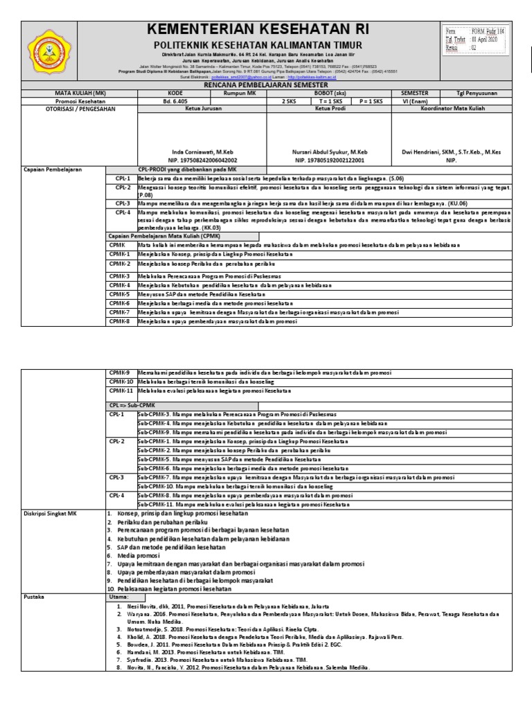 RPS Promkes 2023 Genap | PDF