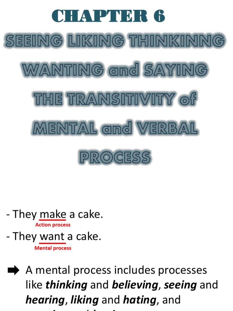 Understanding Mental and Verbal Processes | PDF