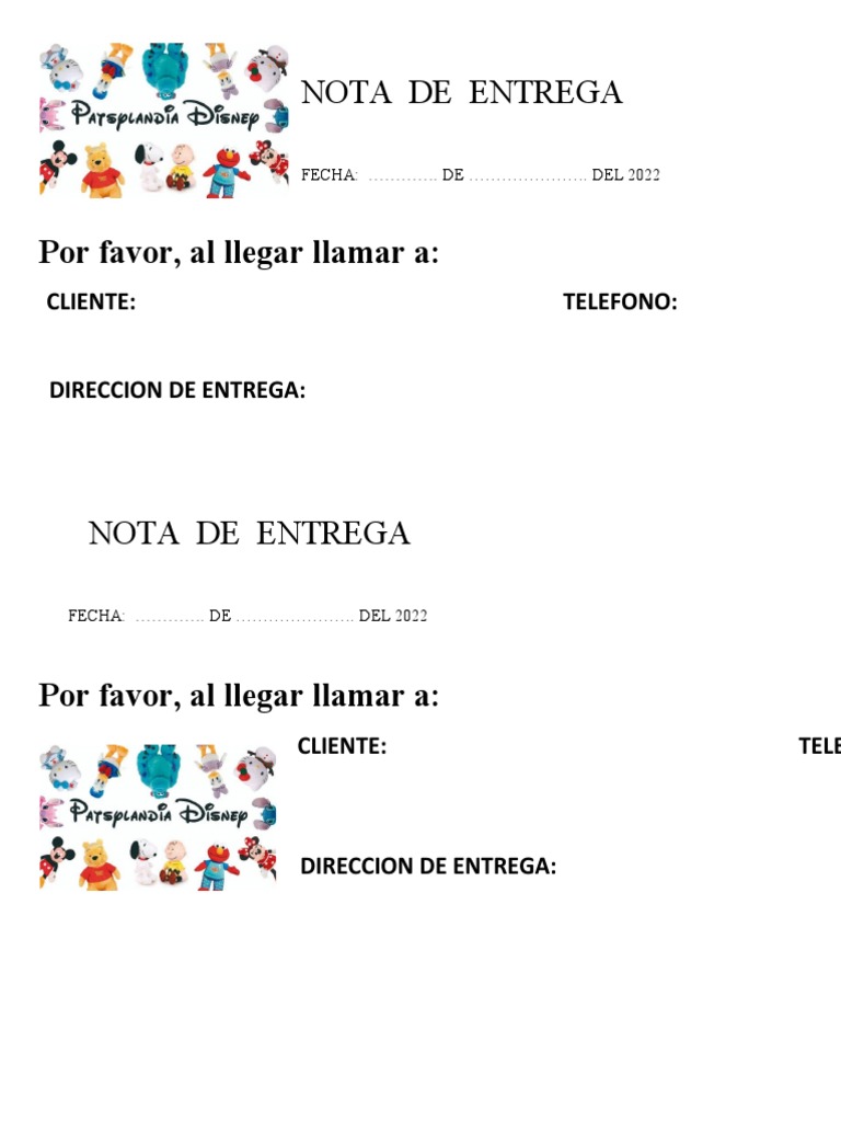 NOTA DE Taxi | PDF