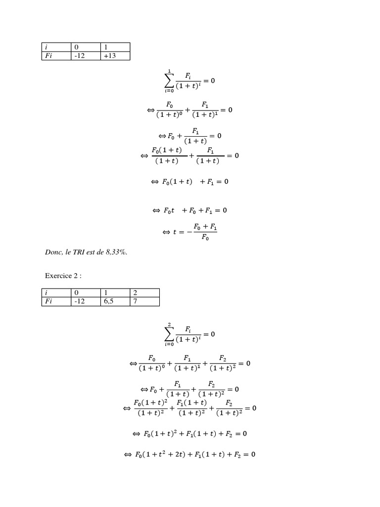 Correction Exercice 3a | PDF