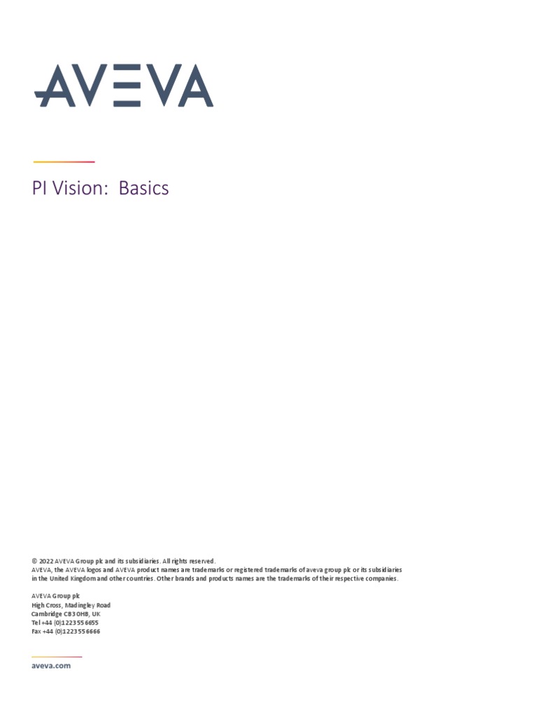 PI Vision Basics | PDF | Button (Computing) | Computing