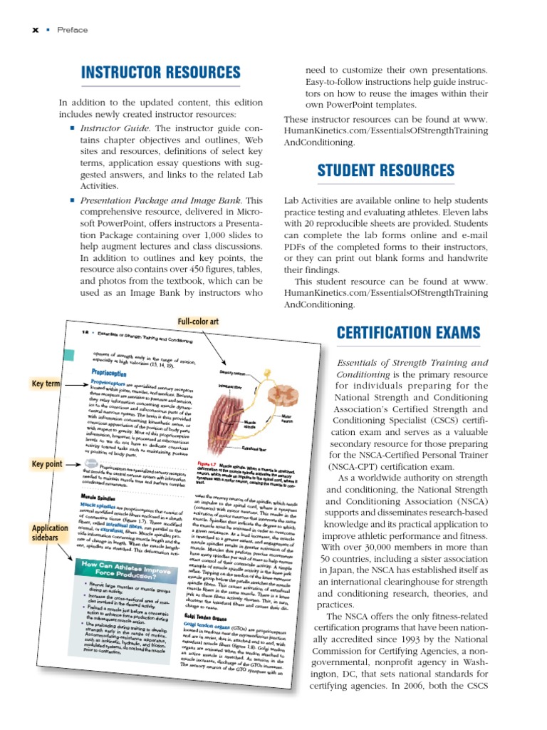 NSCA Essentials of Strength Training | PDF | Tissue (Biology) | Physiology