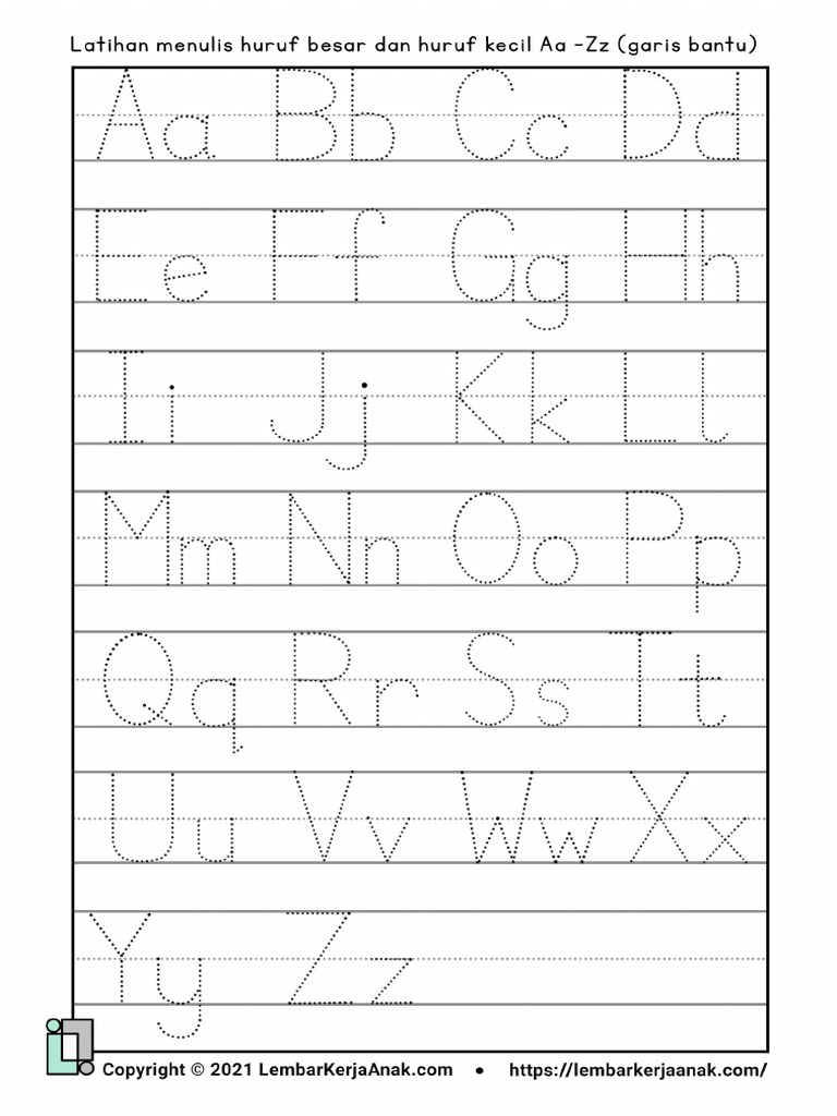 Belajar Menulis - Menebalkan Huruf 04 | PDF