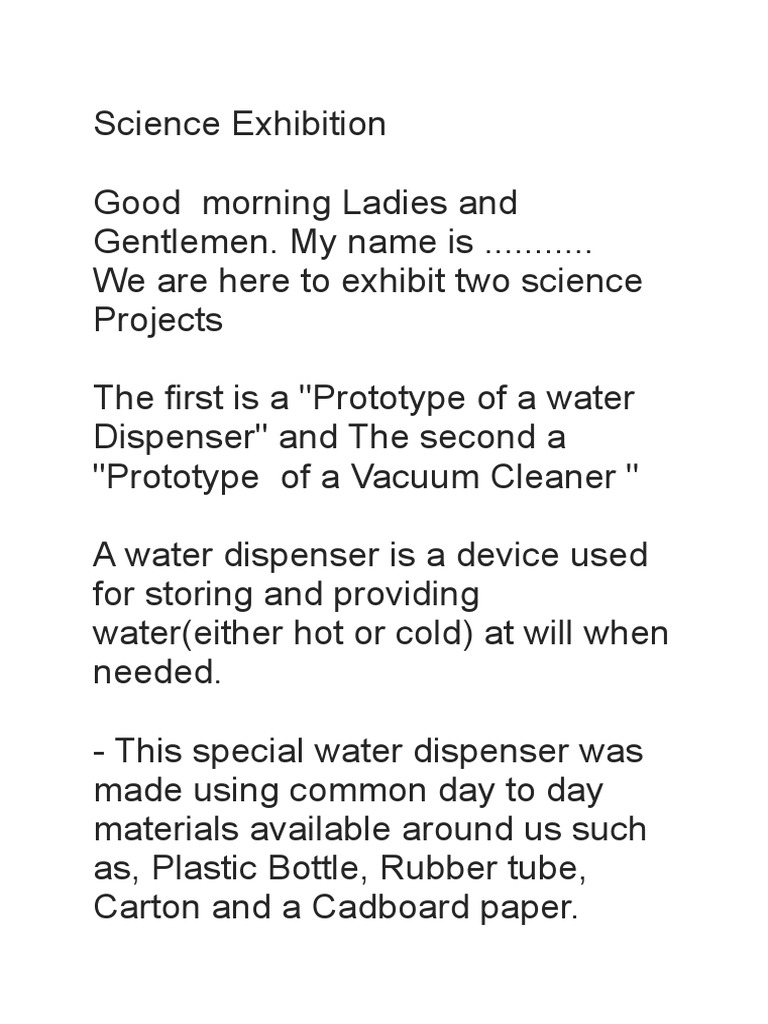 Science Exhibition | PDF