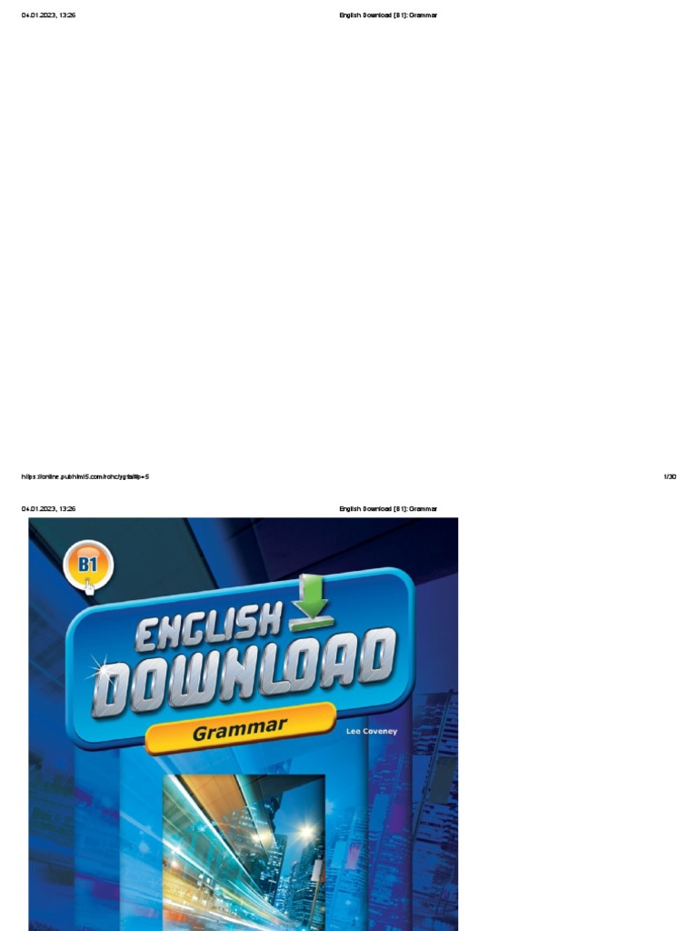 English Download (B1) - Grammar | PDF