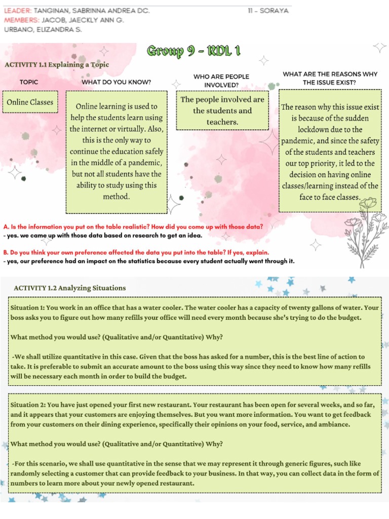 Group 9 - RDL1 | PDF