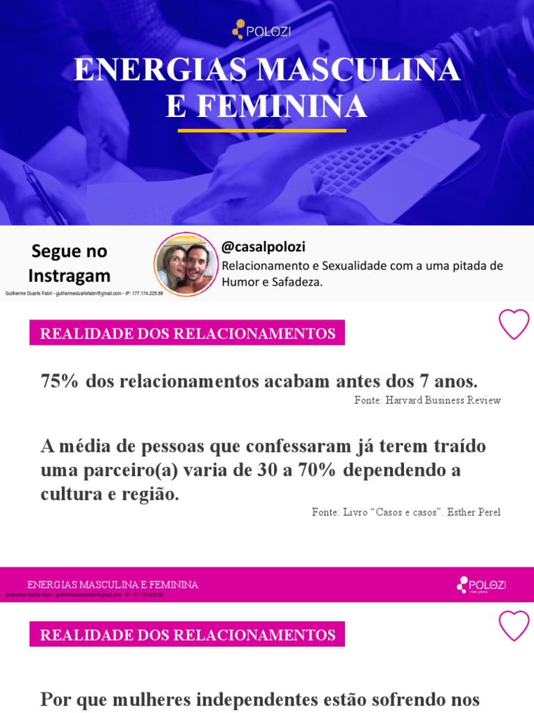 Energias Masculina e Feminina | PDF | Masculinidade | Homem
