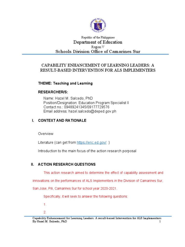 NEW AR Proposal Template | PDF | Doctor Of Philosophy | Innovation