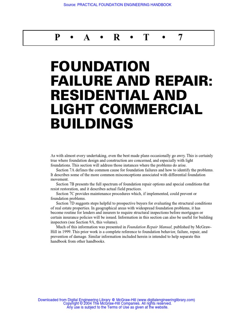 Foundation Failure and Repair | PDF | Soil | Root