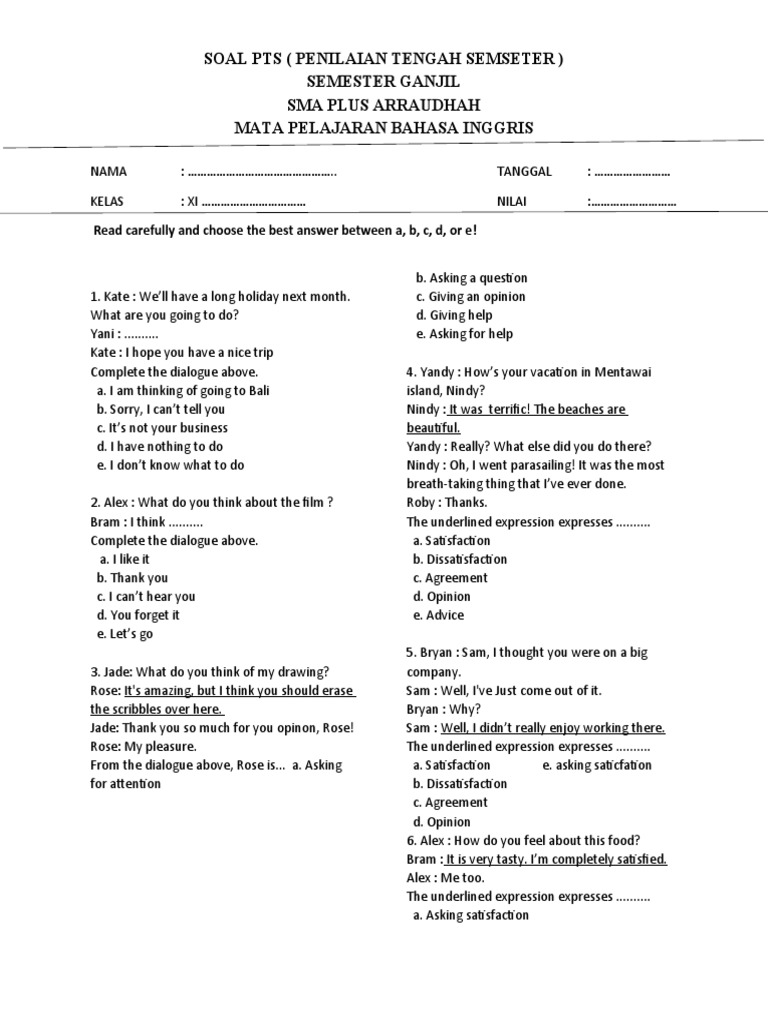 Soal Pt1sma 11 | PDF | Water
