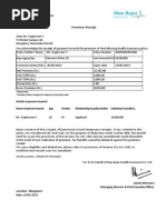 Medical Insurance Premium Receipt-Family | PDF | Insurance | Taxes