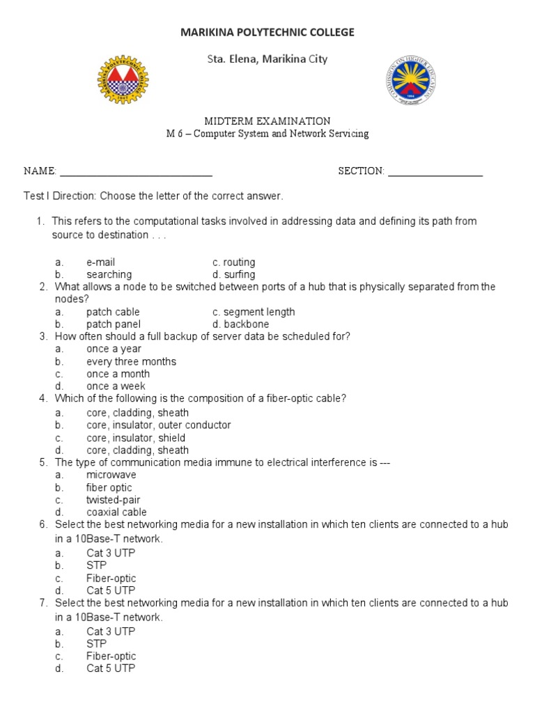 MIDTERM Exam BIT 2E AB M6 1st Sem 2022 23 | PDF