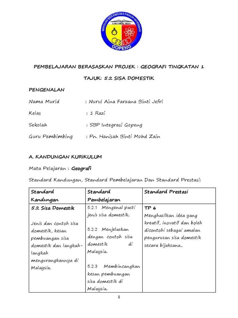 Domestic Waste Geo f3 | PDF
