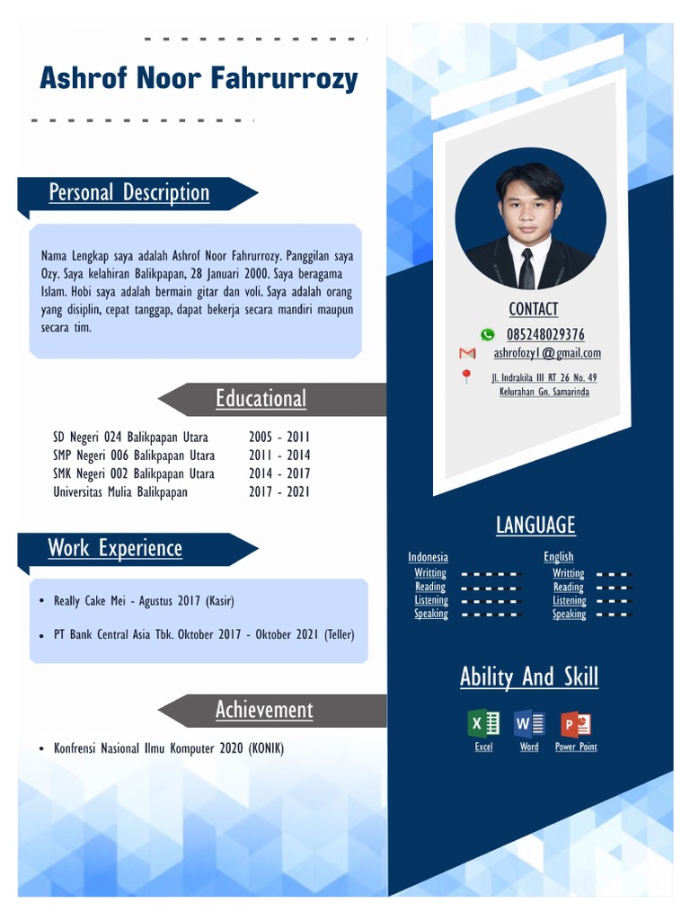 CV Ashrof Noor F | PDF