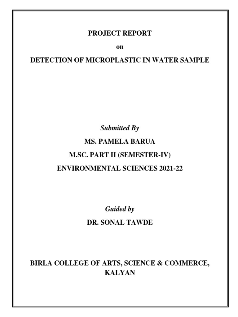 Microplastic Final Merged | PDF | Plastic | Pollution