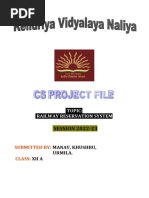 Class 12 Computer Science Project Python | PDF | Python (Programming ...