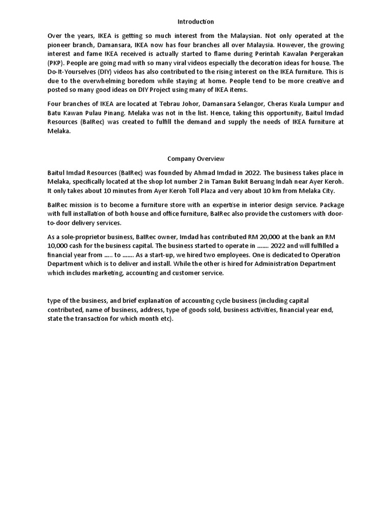 Fundamental Accounting Group Project | PDF | Debits And Credits ...