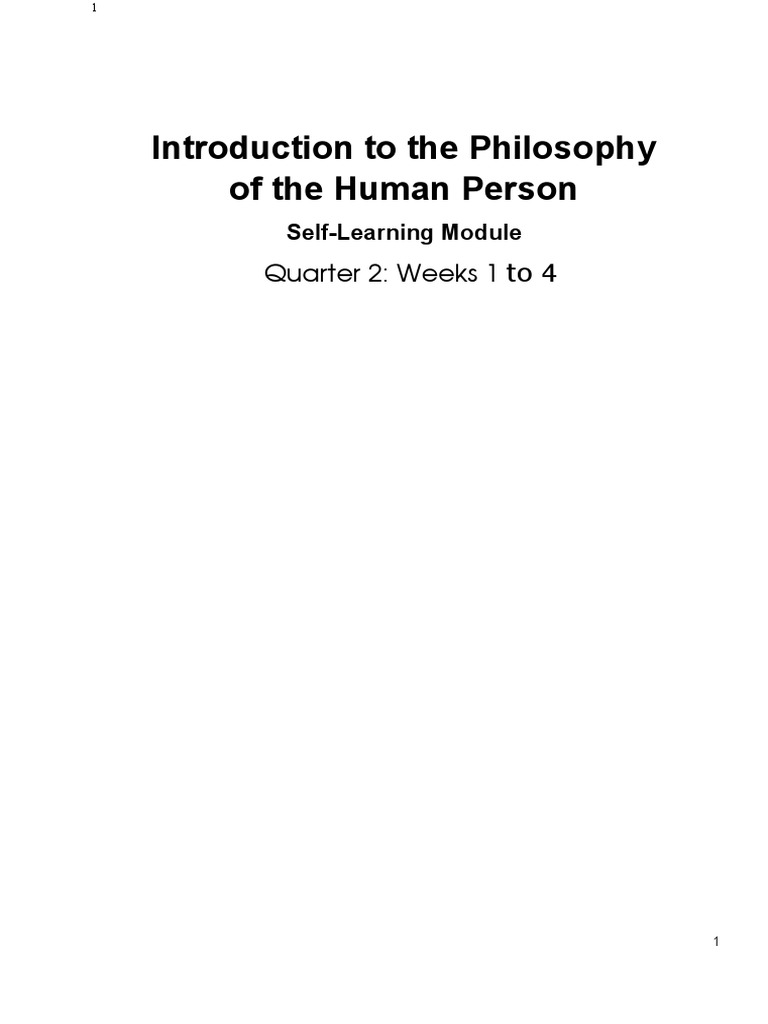 Introduction To Human Philosophy | PDF | Cognition | Metaphysics