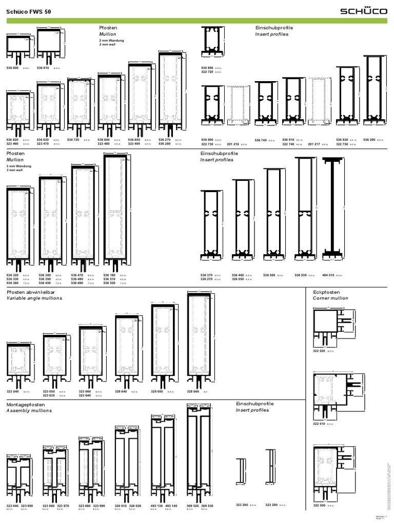 Wandplan FWS 50 Pfosten | PDF