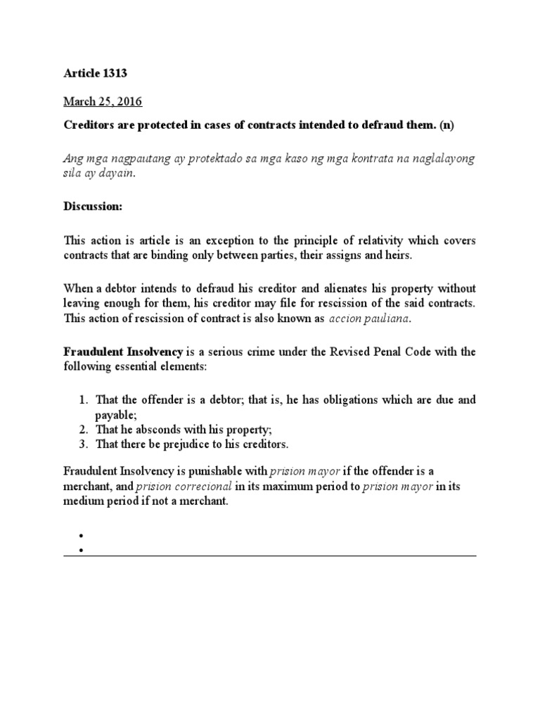 Article 1313 | PDF