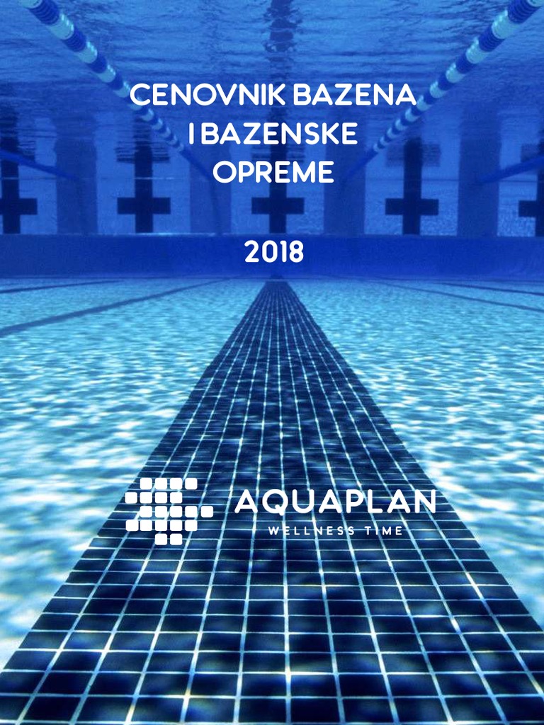 Aquaplan Katalog Bazena I Bazenske Opreme 2018 | PDF