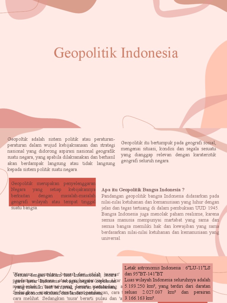 Geopolitik Indonesia (Wawasan Nusantara) | PDF