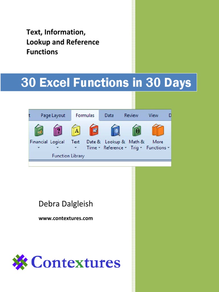 Excel Advanced Functions | PDF Excel Advanced Functions | PDF