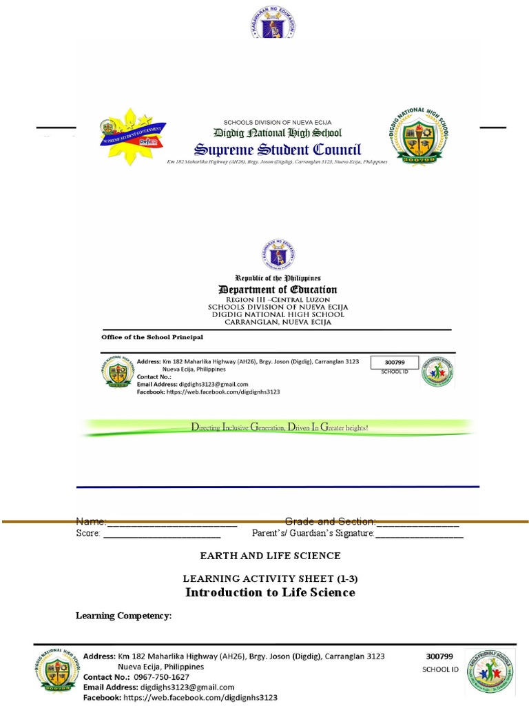 LAS 1 3 Life Science | PDF