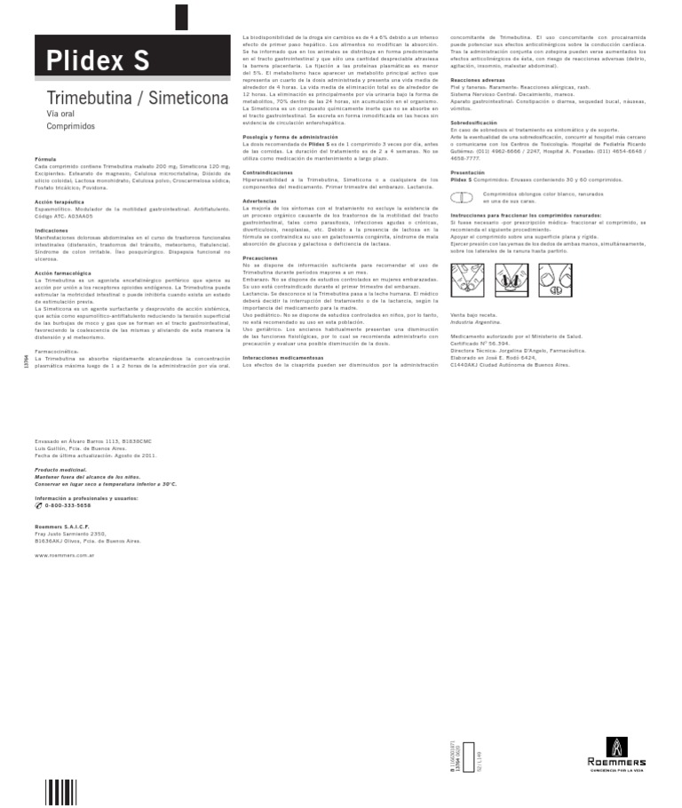 Plidex S - 000001166302 | PDF | Medicamentos con receta | Tableta ...