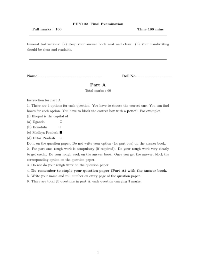 Final Sem PHY102 | PDF | Electric Field | Magnetic Field