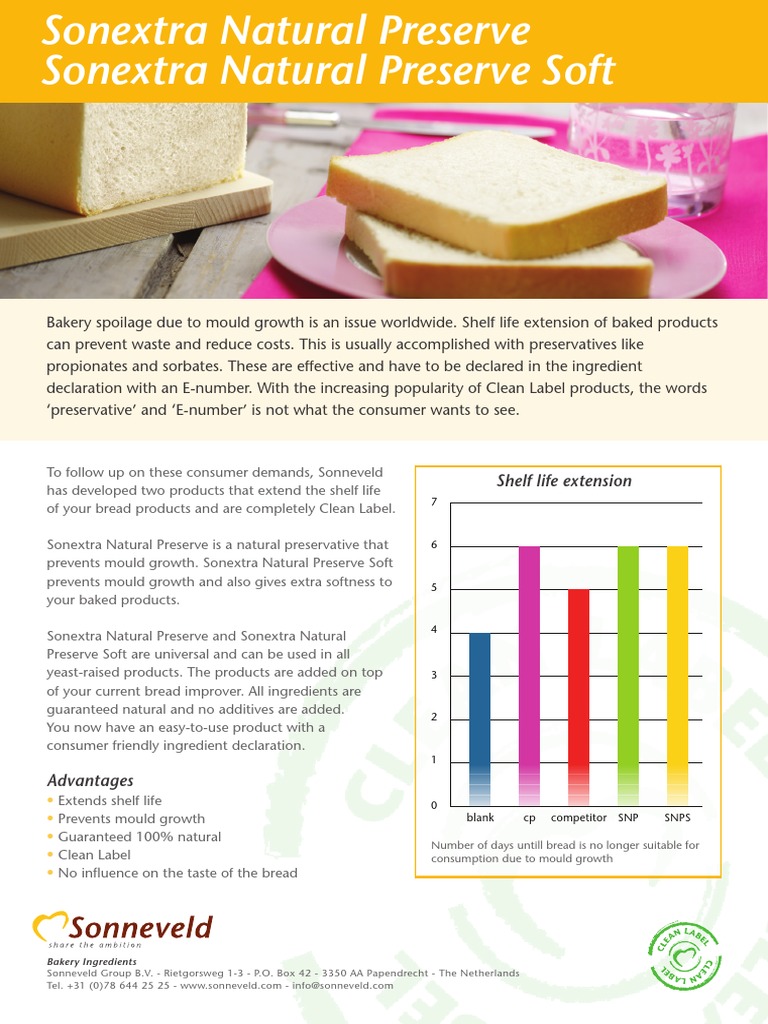 Natural Shelf Life Extenders for Bakery | PDF