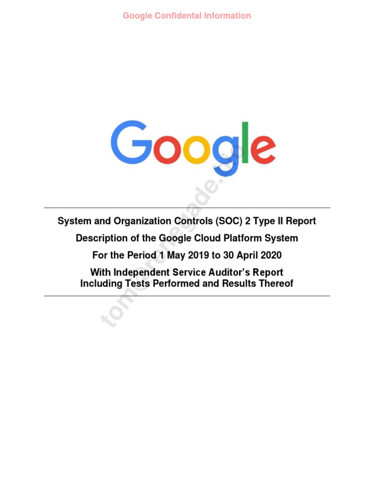 GCP-SOC 2 Requirmemts | PDF | Cloud Computing | Web Application