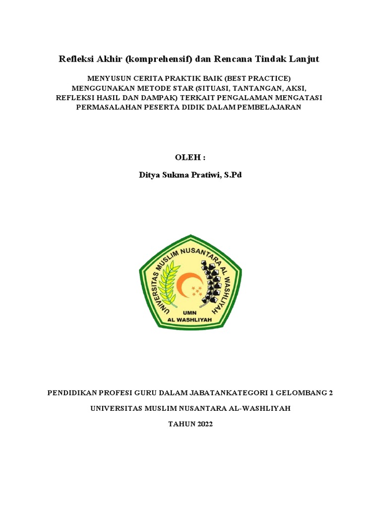 LK 3.1 Menyusun Best Practices Ditya Sukma | PDF | Karier & Perkembangan