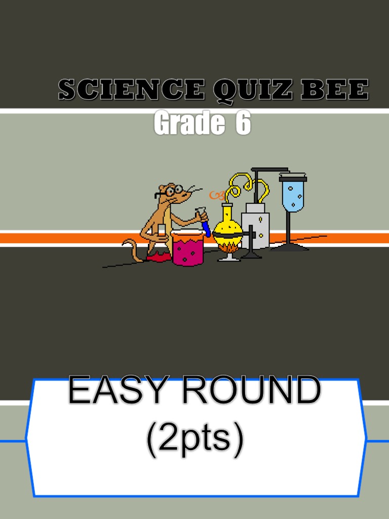 Quiz Bee Grade 6 | PDF Quiz Bee Grade 6 | PDF