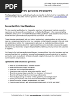 Junior Accountant Questionnaire | PDF
