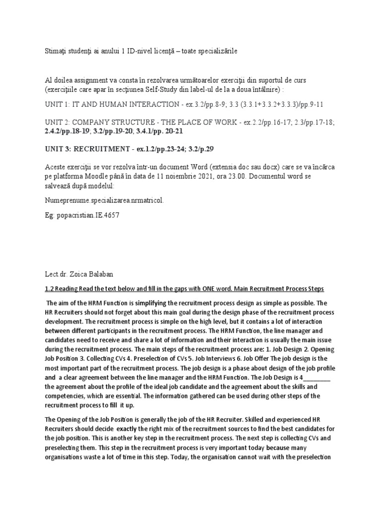 Assignment 2 Anul 1 Id - Tos - Nivel Licenta | PDF | Stocks | Dividend